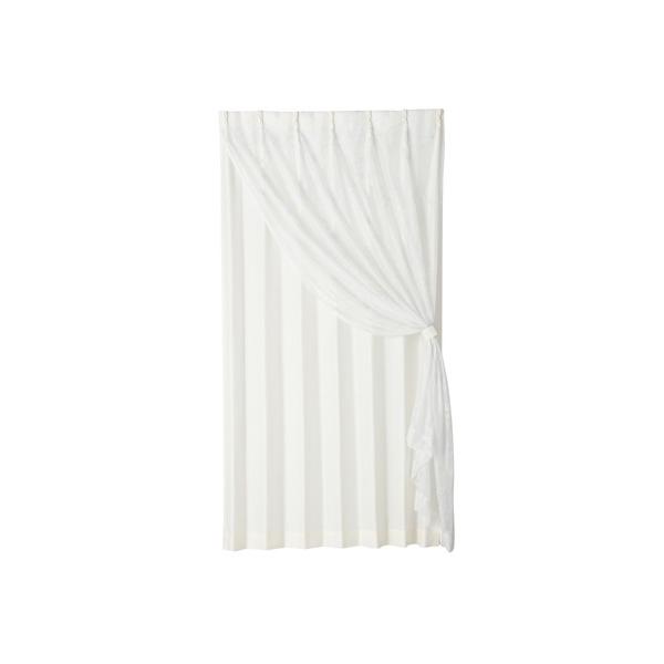 ZOZO問い合わせ番号:72494611ショップ:Francfranc，フランフランブランド:Francfranc，フランフラン商品名:ラメ×リマニフィ ダブルカーテン H2000×W1000 アイボリー（レース＆ドレープ/既製）カテゴリ:...