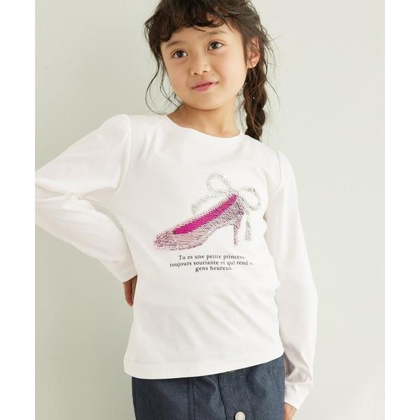 『タイムセール実施中』ZOZO問い合わせ番号:72530139ショップ:ROPE' PICNIC，ロぺピクニックブランド:ROPE' PICNIC，ロペピクニック商品名:【KIDS】スパンコールTシャツカテゴリ:トップス>Tシャツ/カ...
