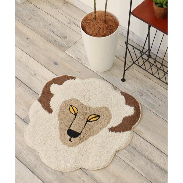 『セール実施中』ZOZO問い合わせ番号:72696914ショップ:Lbc with Life，エルビーシー ウィズライフブランド:LBC，エルビーシー商品名:アニマルフェイス　ミニマットカテゴリ:インテリア>ラグ/マットブランド品番:...