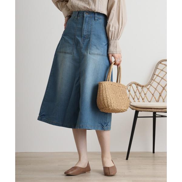 『タイムセール実施中』ZOZO問い合わせ番号:72699152ショップ:FUNALIVE，ファンアライブブランド:atONE，アットワン，FUNALIVE，ファンアライブ商品名:atONE 8.5OZストレッチデニムベイカースカートカテゴリ...