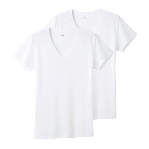 ※このアイテムは返品・交換対象外商品です。ZOZO問い合わせ番号:72849025ショップ:GUNZE，グンゼブランド:YG，ワイジー商品名:YG/ワイジー VネックTシャツ DRY＆DEO 2枚組カテゴリ:アンダーウェア>インナーウ...