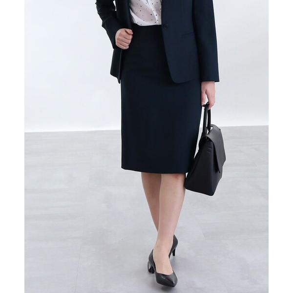 『タイムセール実施中』ZOZO問い合わせ番号:73018736ショップ:INDIVI，インディヴィブランド:INDIVI，インディヴィ商品名:【定番スーツ／UVケア／イージーケア／洗える】ウール調ストレートスカートカテゴリ:フォーマルスーツ...