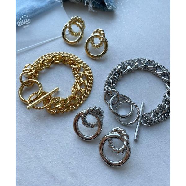 『セール実施中』ZOZO問い合わせ番号:73152059ショップ:TONE，トーンブランド:tone，トーン商品名:【aussi/オッスィー】ミックス チェーン ブレスレット（ニッケルフリー）カテゴリ:アクセサリー>ブレスレットブラン...