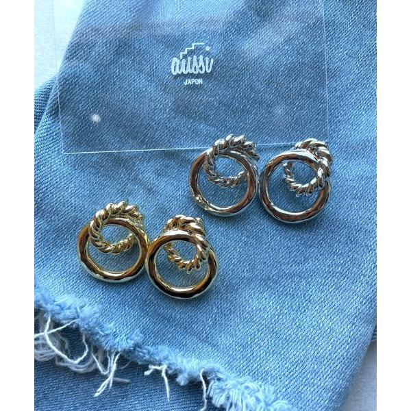 『セール実施中』※このアイテムは返品・交換対象外商品です。ZOZO問い合わせ番号:73152100ショップ:TONE，トーンブランド:tone，トーン商品名:【aussi/オッスィー】メタル ダブルループ ピアス（ニッケルフリー）カテゴリ:...