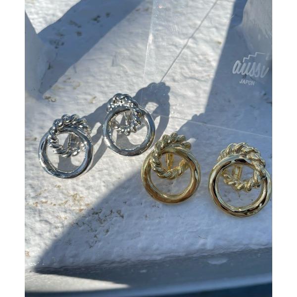 『セール実施中』ZOZO問い合わせ番号:73152104ショップ:TONE，トーンブランド:tone，トーン商品名:【aussi/オッスィー】メタル ダブルループ イヤリング（ニッケルフリー）カテゴリ:アクセサリー>イヤリングブランド...