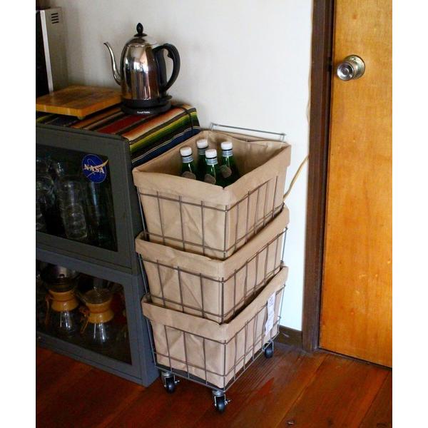 『タイムセール実施中』ZOZO問い合わせ番号:73182407ショップ:BRID，ブリッドブランド:BRID，ブリッド商品名:.ブリッド スタッキングバスケット 3段 収納 / BRID STACKING BASKET with CASTE...