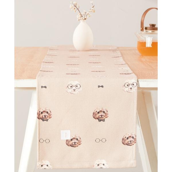 『タイムセール実施中』ZOZO問い合わせ番号:73187262ショップ:ABBEY MARKET，アビーマーケットブランド:Jubilee，ジュビリー商品名:天然リネン テーブルランナー 犬カテゴリ:食器/キッチン>ランチョンマット/...