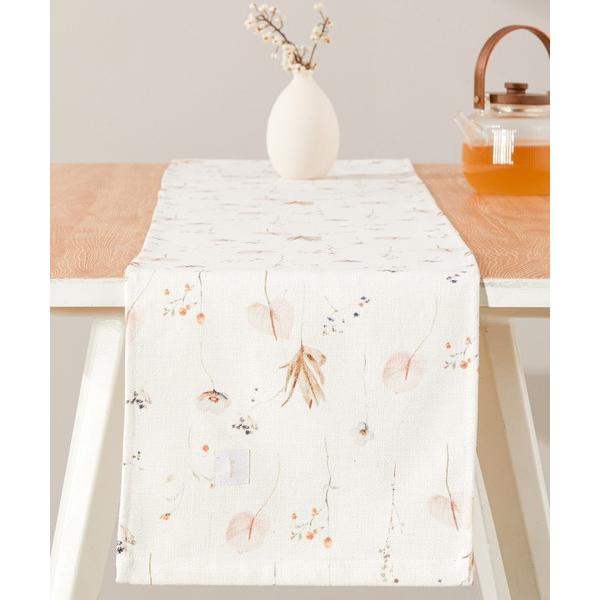 『タイムセール実施中』ZOZO問い合わせ番号:73187288ショップ:ABBEY MARKET，アビーマーケットブランド:Jubilee，ジュビリー商品名:天然リネン テーブルランナー 花柄カテゴリ:食器/キッチン>ランチョンマット...
