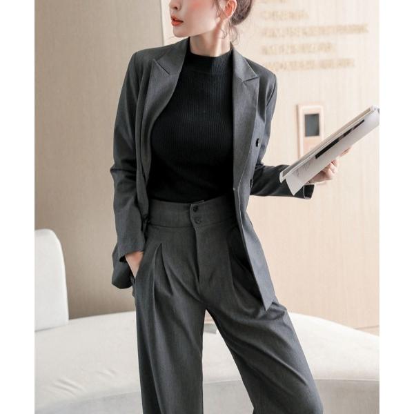 『タイムセール実施中』ZOZO問い合わせ番号:73187310ショップ:Ritzy，リッツィーブランド:Ritzy，リッツィー商品名:ダブルテーラードジャケット+ワイドパンツ　2点セットカテゴリ:ジャケット/アウター>セットアップブラ...