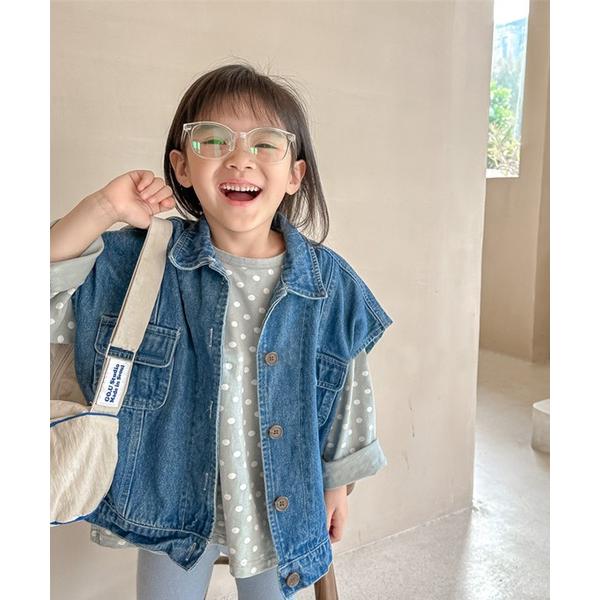 『タイムセール実施中』ZOZO問い合わせ番号:73189727ショップ:aimoha，アイモハブランド:aimoha，アイモハ商品名:【aimoha-KIDS-】子供服　万能ノースリーブデニムジャケット　ベストカテゴリ:ジャケット/アウター...