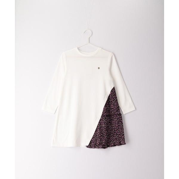 『タイムセール実施中』ZOZO問い合わせ番号:73379643ショップ:ROPE' PICNIC，ロぺピクニックブランド:ROPE' PICNIC，ロペピクニック商品名:【KIDS】小花柄プリーツドッキングワンピースカテゴリ:ワンピース/ド...