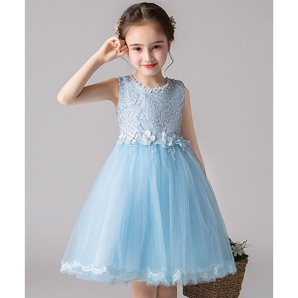 『タイムセール実施中』ZOZO問い合わせ番号:73381779ショップ:TeddyShop，テディショップブランド:DAY CLOSET，デイ クローゼット商品名:キッズ パール風ビーズのバックリボンレース刺繍ドレスカテゴリ:ワンピース/ド...