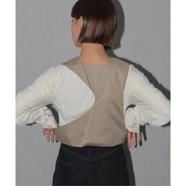 『タイムセール実施中』ZOZO問い合わせ番号:73383141ショップ:unit lab，ユニットラボブランド:cheriella，シェリエラ商品名:【cheriella】WEB限定カーブカットショートベスト WEB LIMITED CUR...