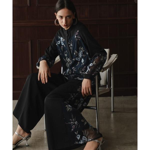 ZOZO問い合わせ番号:73383576ショップ:nissen，ニッセンブランド:Callarus，カラルス商品名:［Callarus］ヨーク切替刺しゅうチュール使いデザインブラウス［単品］カテゴリ:ワンピース/ドレス>ドレスブランド...