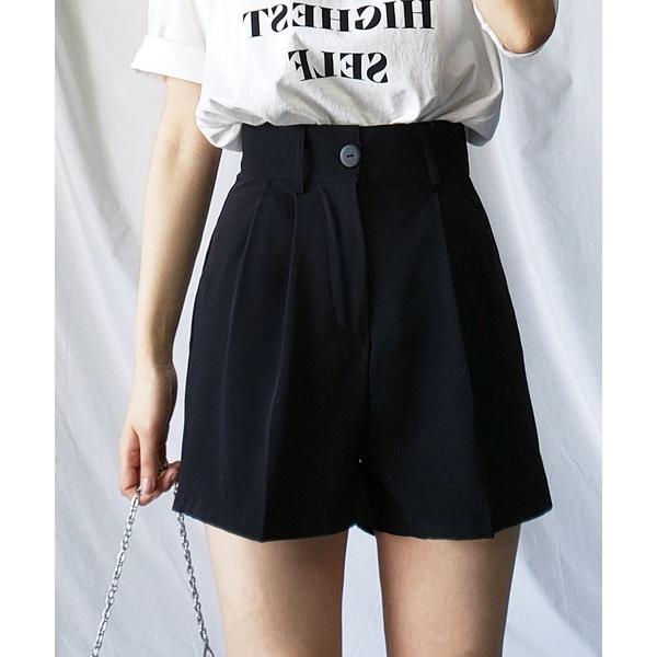 ZOZO問い合わせ番号:73414603ショップ:me+em select，ミームセレクトブランド:me+em select，ミームセレクト商品名:【 選べる４サイズ／８色展開 】太ベルトハイウエストカラータックスラックスショートパンツカテ...