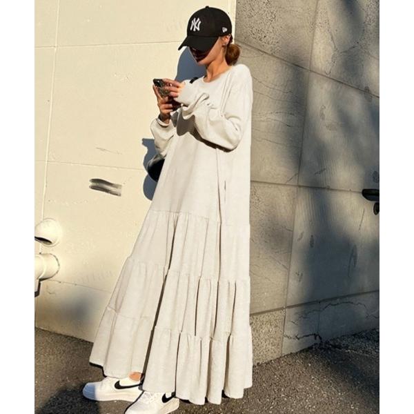 ZOZO問い合わせ番号:73415782ショップ:Dalfwin，ダールフィンブランド:Dalfwin，ダールフィン商品名:韓国ファッションティアードスウェットロングワンピースカテゴリ:ワンピース/ドレス>ワンピースブランド品番:Y-...