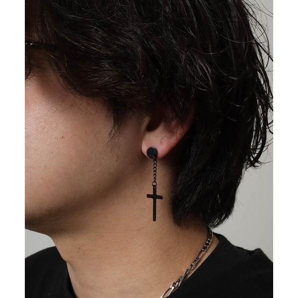 『タイムセール実施中』※このアイテムは返品・交換対象外商品です。ZOZO問い合わせ番号:73449926ショップ:FUNALIVE，ファンアライブブランド:FUNALIVE，ファンアライブ商品名:JON ステンレスチェーンクロスピアス(両耳...