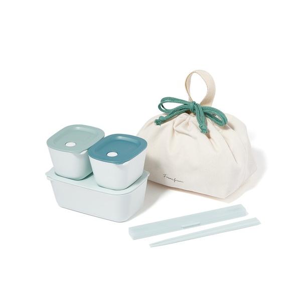 『セール実施中』ZOZO問い合わせ番号:73484320ショップ:Francfranc，フランフランブランド:Francfranc，フランフラン商品名:ランチボックス コンプリート5点セット ブルーカテゴリ:食器/キッチン>キッチンツ...