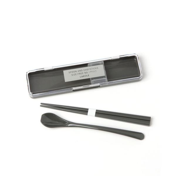 ZOZO問い合わせ番号:73520008ショップ:LAKOLE，ラコレブランド:LAKOLE，ラコレ商品名:モノクロ箸＆スプーンセット / 196333カテゴリ:食器/キッチン>カトラリーブランド品番:196333素材:フタ・箸・スプ...
