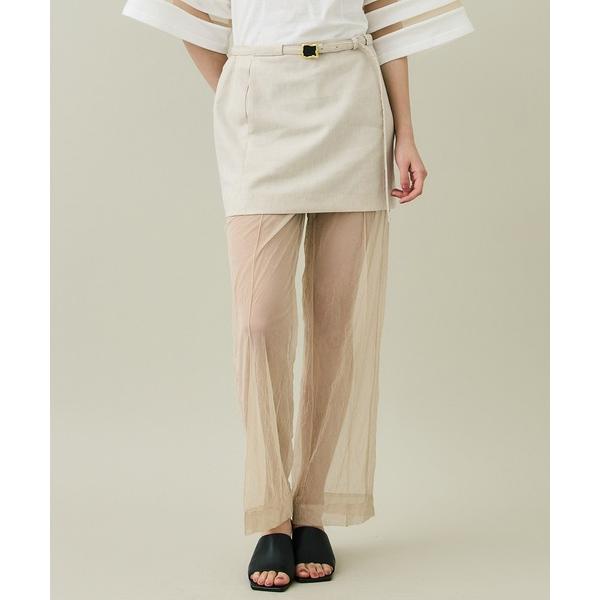 ZOZO問い合わせ番号:73657380ショップ:STUDIOUS WOMENS，ステュディオス ウィメンズブランド:MUKASA，ムカサ，STUDIOUS，ステュディオス商品名:【MUKASA/ムカサ】リネンスカートパンツカテゴリ:パンツ...