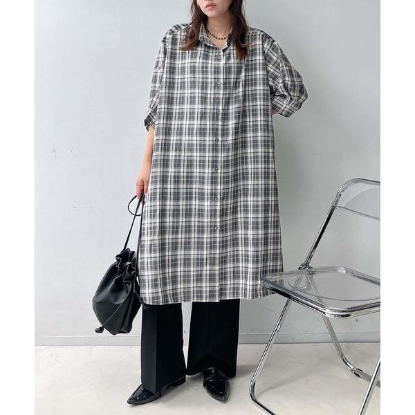 『セール実施中』ZOZO問い合わせ番号:73661575ショップ:AS KNOW AS PLUS，アズノゥアズプラスブランド:AS KNOW AS plus，アズノゥアズプラス商品名:○異素材合わせて7分袖シャツワンピースカテゴリ:ワンピー...