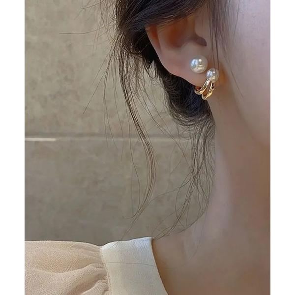 『タイムセール実施中』※このアイテムは返品・交換対象外商品です。ZOZO問い合わせ番号:73723698ショップ:TONE，トーンブランド:tone，トーン商品名:Liaa/デザインパールピアスカテゴリ:アクセサリー>ピアス（両耳用）...