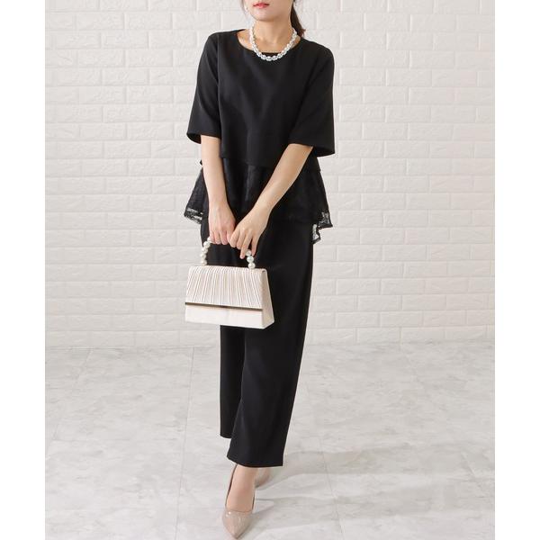 ZOZO問い合わせ番号:73724619ショップ:Lace Ladies，レースレディースブランド:Lace Ladies，レースレディース商品名:ペプラムレースセレモニーセットアップ パンツドレス2点セットカテゴリ:ワンピース/ドレス&g...