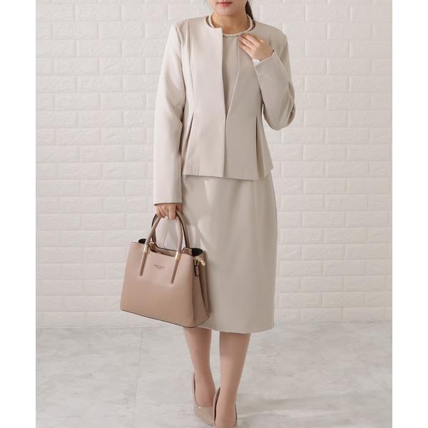 『タイムセール実施中』ZOZO問い合わせ番号:73724625ショップ:Lace Ladies，レースレディースブランド:Lace Ladies，レースレディース商品名:ノーカラージャケット＆コクーンワンピースセットアップカテゴリ:ジャケッ...