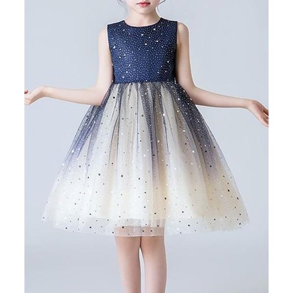 『タイムセール実施中』ZOZO問い合わせ番号:73760214ショップ:TeddyShop，テディショップブランド:DAY CLOSET，デイ クローゼット商品名:キッズ ノースリーブ小粒星柄サテンチュールドレスカテゴリ:ワンピース/ドレス...