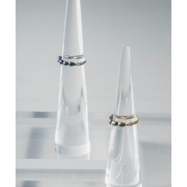 ZOZO問い合わせ番号:73796204ショップ:and cloud，アンドクラウドブランド:and cloud，アンドクラウド商品名:Color Pearl Kahki-Graysh Perple Ringカテゴリ:アクセサリー>リ...