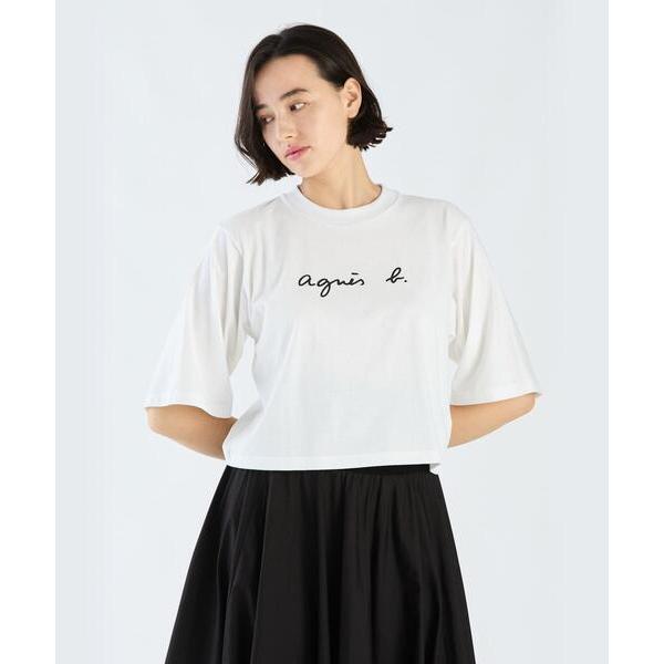 ZOZO問い合わせ番号:73827439ショップ:agnes b.，アニエスベーブランド:agnes b.，アニエスベー商品名:ロゴ コットン 5分袖 Tシャツ ”Yokoカテゴリ:トップス>Tシャツ/カットソーブランド品番:EBI0...