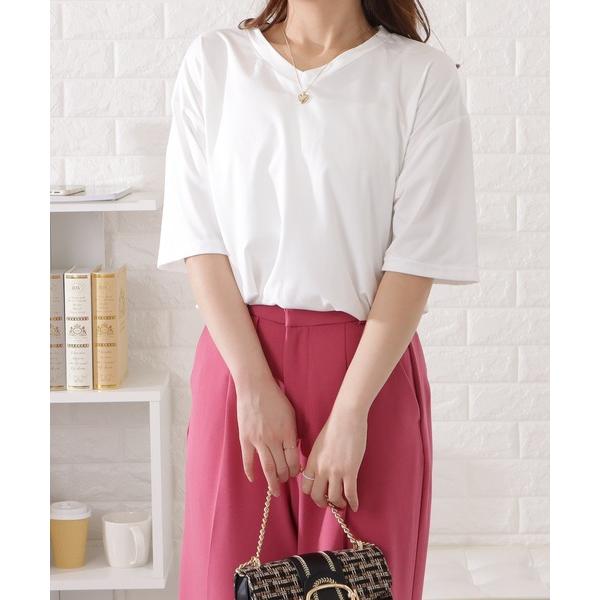 『タイムセール実施中』ZOZO問い合わせ番号:73829253ショップ:Lace Ladies，レースレディースブランド:DAYRA，デイラ商品名:【選べるネックライン】ゆるシルエット半袖カラーTシャツカテゴリ:トップス>Tシャツ/カ...