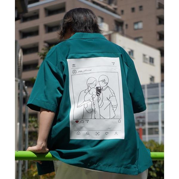 『タイムセール実施中』ZOZO問い合わせ番号:73830426ショップ:CONFIRM，コンファームブランド:Roo，ルー，Confirm，コンファーム，ILL'S，イルズ商品名:【Roo / ルー】カップルフォト バックプリントオープンカ...