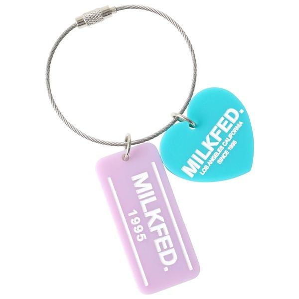 ZOZO問い合わせ番号:73860988ショップ:MILKFED.，ミルクフェドブランド:MILKFED.，ミルクフェド商品名:HEART AND PLATE KEYCHAINカテゴリ:財布/小物>キーホルダーブランド品番:10323...