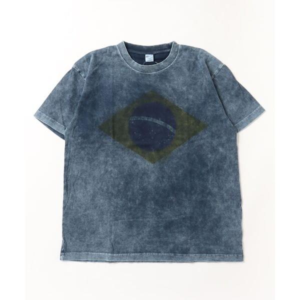 ZOZO問い合わせ番号:73863034ショップ:ONE DAY KMC，ワンデイケイエムシーブランド:ONE DAY KMC ，ワンデイケーエムシー商品名:CLALAFOR / 倉敷染 Tシャツ バイオウォシュカテゴリ:トップス>T...