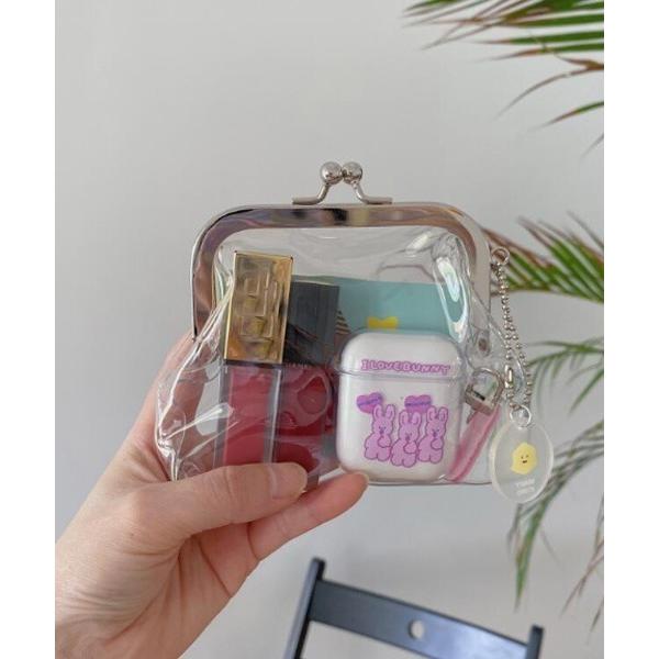 『セール実施中』ZOZO問い合わせ番号:73863112ショップ:TONE，トーンブランド:TONE SELECT GOODS，トーンセレクトグッズ商品名:【urge select】クリアデザイン がま口ポーチ(チャーム付き)カテゴリ:財布...