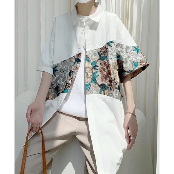 『タイムセール実施中』ZOZO問い合わせ番号:73928239ショップ:SPADE，スペイドブランド:FVLMEN，フルメン，EFFECTION，エフェクション，neos，ネオス商品名:【FVLMEN】flower embroidery h...