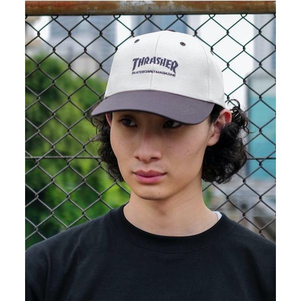 『タイムセール実施中』ZOZO問い合わせ番号:73962857ショップ:THRASHER by RIFFLEPAGE，スラッシャー バイ リフルページブランド:THRASHER，スラッシャー商品名:MAG LOGO 2TONE 6P CAP...