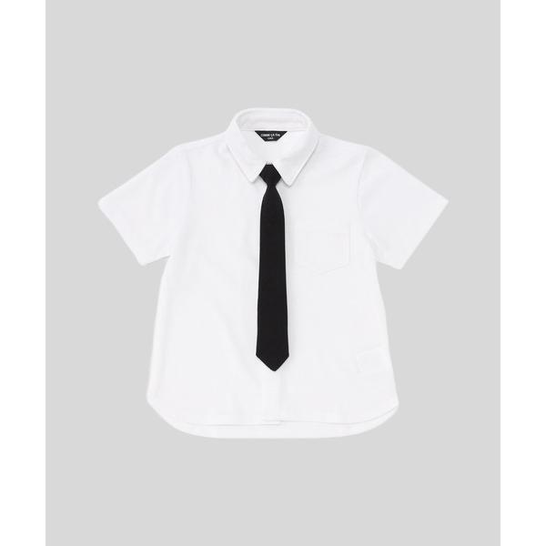 ZOZO問い合わせ番号:73963042ショップ:COMME CA ISM，コムサイズムブランド:COMME CA ISM，コムサイズム商品名:ネクタイ付き半袖シャツ(100-130cm)カテゴリ:トップス>シャツ/ブラウスブランド品...
