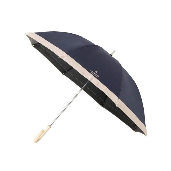 ZOZO問い合わせ番号:73998153ショップ:MOONBAT，ムーンバットブランド:LANVIN collection，ランバン コレクション，MOONBAT，ムーンバット商品名:遮光100% 遮熱 晴雨兼用日傘 長傘 グログランリボン...