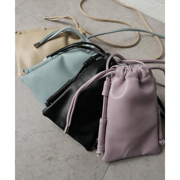 『セール実施中』ZOZO問い合わせ番号:74031410ショップ:Dorry Doll，ドリードールブランド:CURI BISCUI，キュリ　ビスキュイ商品名:【CURIBISCUI】スムース フェイクレザー 巾着 サコッシュカテゴリ:バッ...