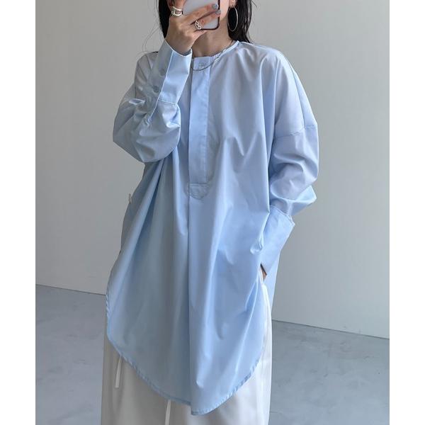 ZOZO問い合わせ番号:74097026ショップ:properson，プロパーソンブランド:wee9s，ウィークス商品名:over size no collar mannish shirt / オーバーサイズノーカラーマニッシュシャツカテゴ...