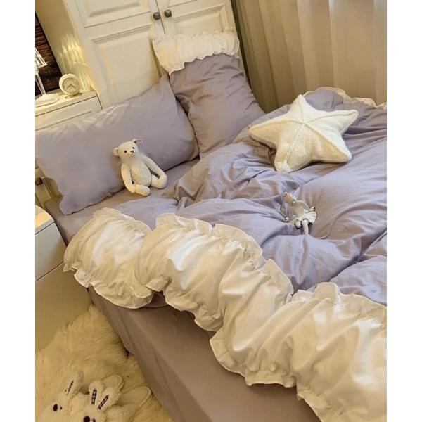 『タイムセール実施中』ZOZO問い合わせ番号:74097259ショップ:RiNc，リンクブランド:ammy.，エイミードット商品名:【 ammy. / エイミードット 】 プリンセス フリル ベッドカバー シングル 3点セットカテゴリ:イン...