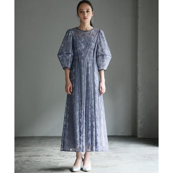 『セール実施中』ZOZO問い合わせ番号:74166339ショップ:RIVER FIELD &amp; Co.，リバーフィールド　アンド　コーブランド:GIRL，ガール商品名:[大きいサイズ（S〜4L）]パフスリーブ総レース フレア ロング ...