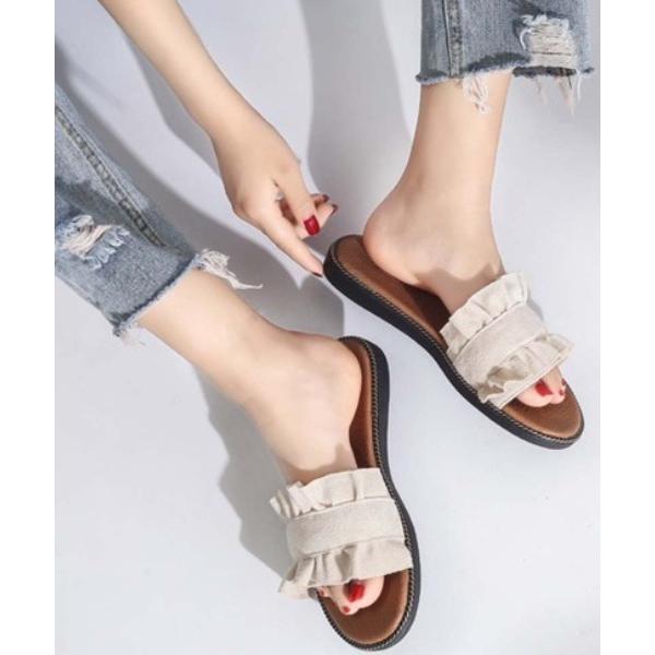 『タイムセール実施中』ZOZO問い合わせ番号:74167162ショップ:Ada.，エイダブランド:Miniministore，ミニミニストア商品名:フリルデザイン フラットサンダルカテゴリ:シューズ>サンダルブランド品番:ada901...