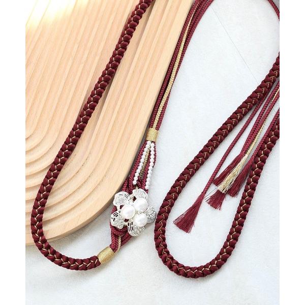 ZOZO問い合わせ番号:74299102ショップ:utatane，ウタタネブランド:utatane，ウタタネ商品名:帯締め パールカテゴリ:水着/着物・浴衣>和装小物ブランド品番:5400625801素材:絹100%（金糸除く）原産国...