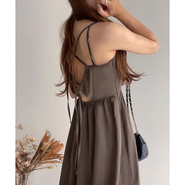 ZOZO問い合わせ番号:74299328ショップ:JUNOAH，ジュノアブランド:FILLOU，FILLOU，JUNOAH，ジュノア商品名:バックリボンフレアキャミワンピースカテゴリ:ワンピース/ドレス>ワンピースブランド品番:frm...