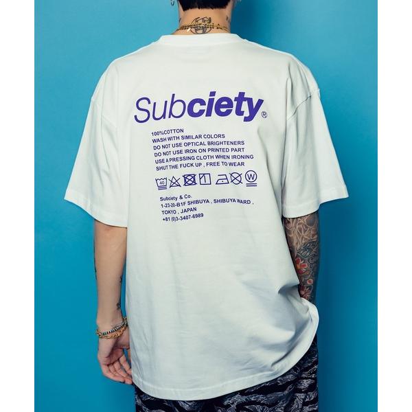 ZOZO問い合わせ番号:74332651ショップ:Subciety，サブサエティブランド:Subciety，サブサエティ商品名:LABEL TEEカテゴリ:トップス>Tシャツ/カットソーブランド品番:105-40478素材:WHT/B...