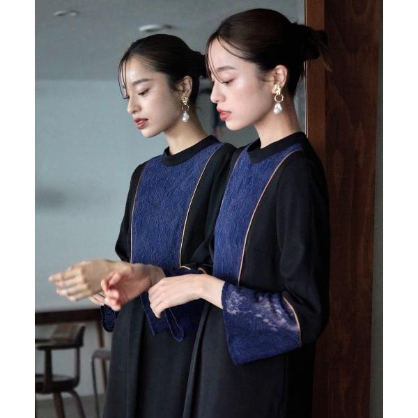 『タイムセール実施中』ZOZO問い合わせ番号:74333395ショップ:nissen，ニッセンブランド:Callarus，カラルス商品名:［Callarus］フロントレース使いパイピング切替デザインロング丈ワンピースドレスカテゴリ:ワンピー...