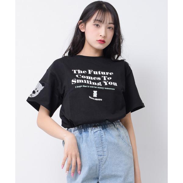 『セール実施中』ZOZO問い合わせ番号:74368146ショップ:SHUSHU，シュシュブランド:RiCO SUCRE，リコシュクレ，SHUSHU，シュシュ商品名:袖ベアーチュールTシャツカテゴリ:トップス>Tシャツ/カットソーブラン...